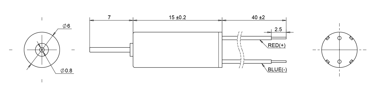 6x15mm coreless motor - 615 mini coreless motor - RIC MOTOR