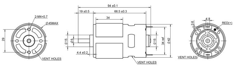 RS 775 DC Motor, RS-775PH Small Electric Motors - RIC MOTOR